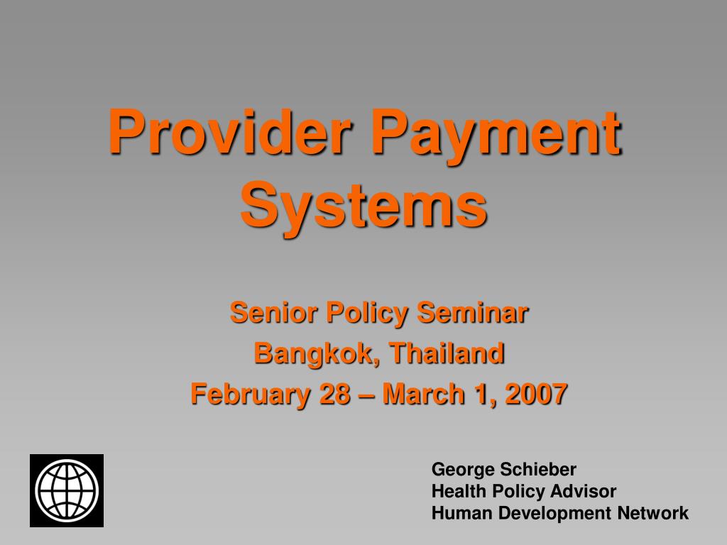 PPT - Provider Payment Systems PowerPoint Presentation, free download ...
