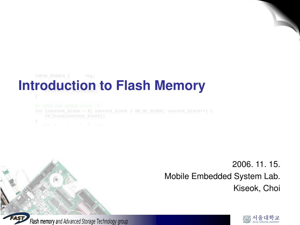PPT - Introduction to Flash Memory PowerPoint Presentation, free ...