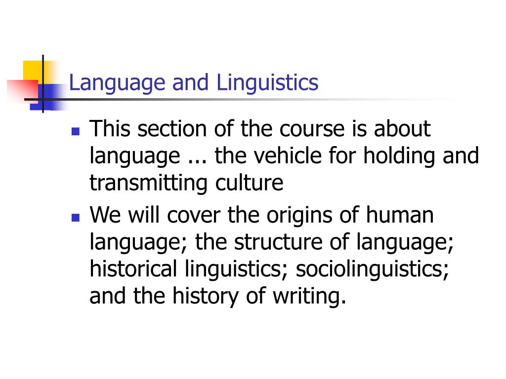PPT - Language and Linguistics PowerPoint Presentation, free download ...