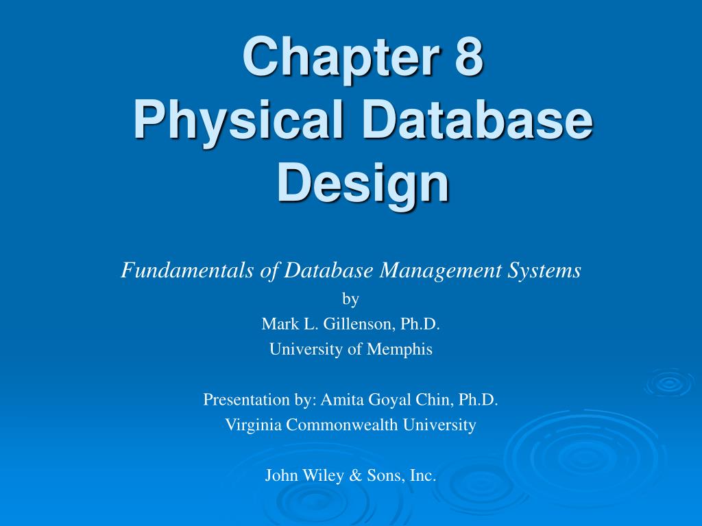 PPT - Chapter 8 Physical Database Design PowerPoint Presentation, free ...