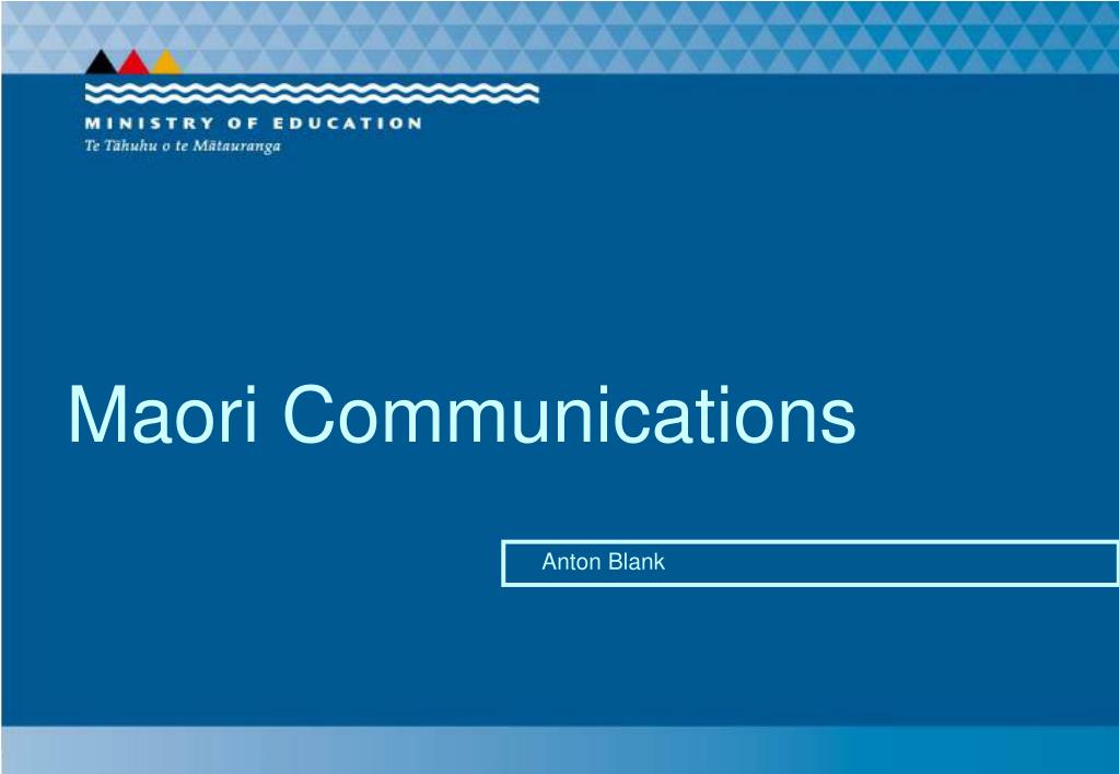 PPT - Maori Communications PowerPoint Presentation, free download - ID ...
