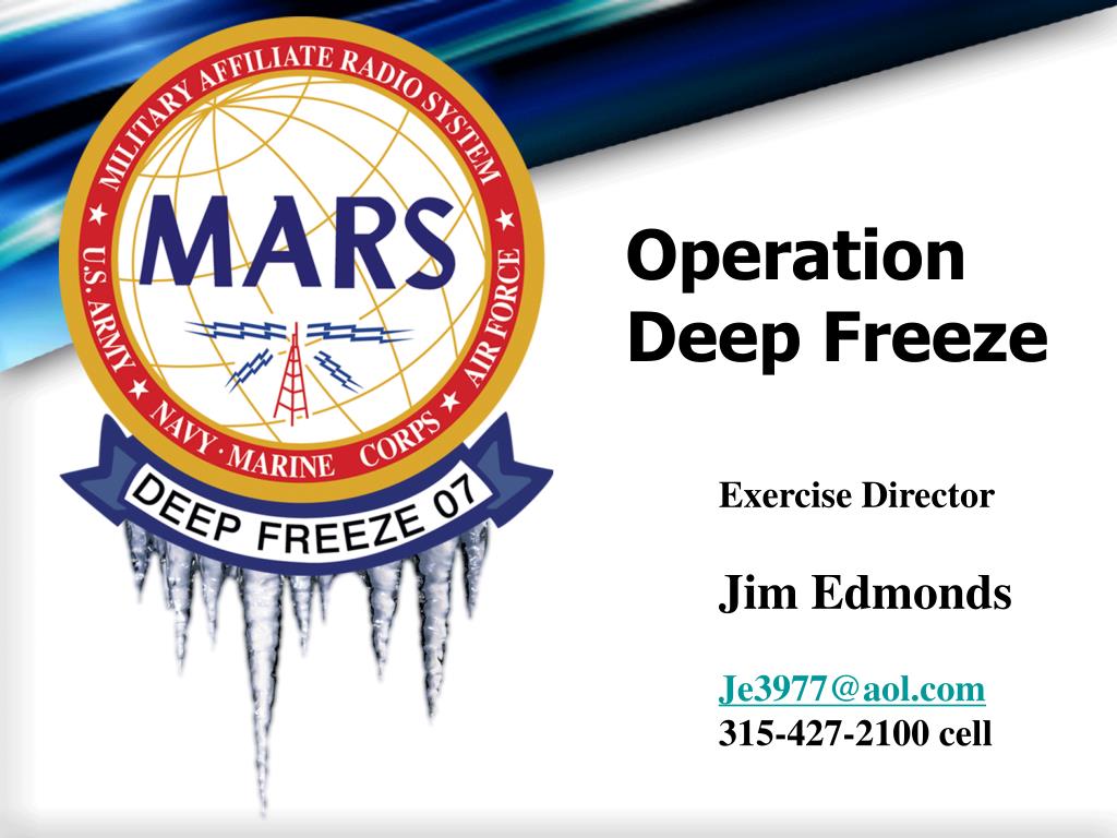 PPT - Operation Deep Freeze PowerPoint Presentation, free download - ID ...