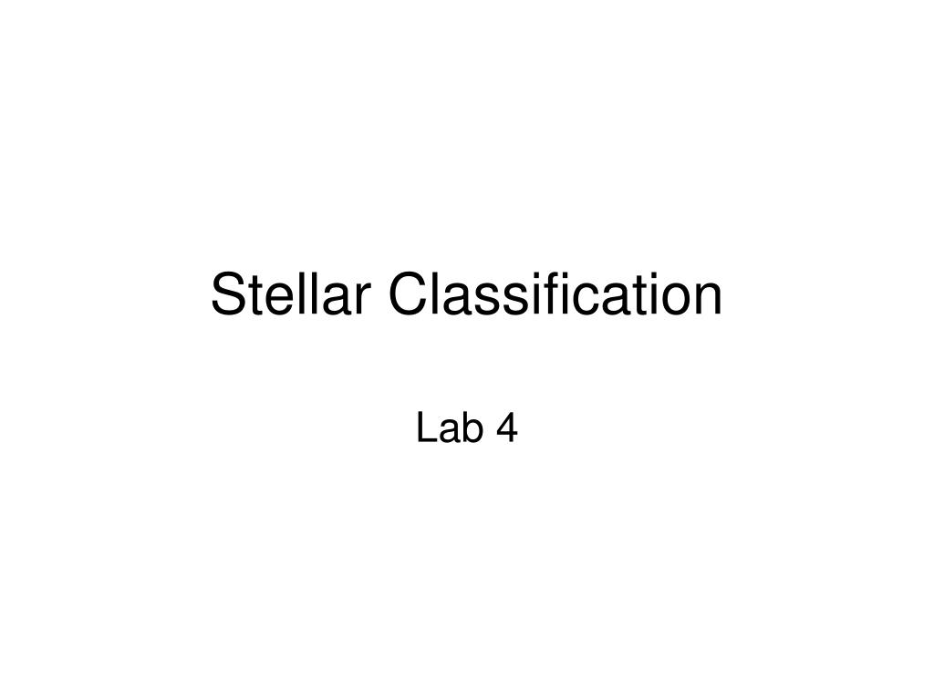 PPT - Stellar Classification PowerPoint Presentation, free download ...