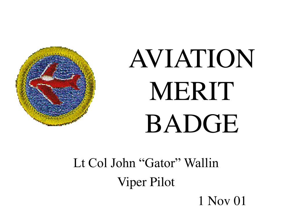 PPT - AVIATION MERIT BADGE PowerPoint Presentation, free download - ID ...