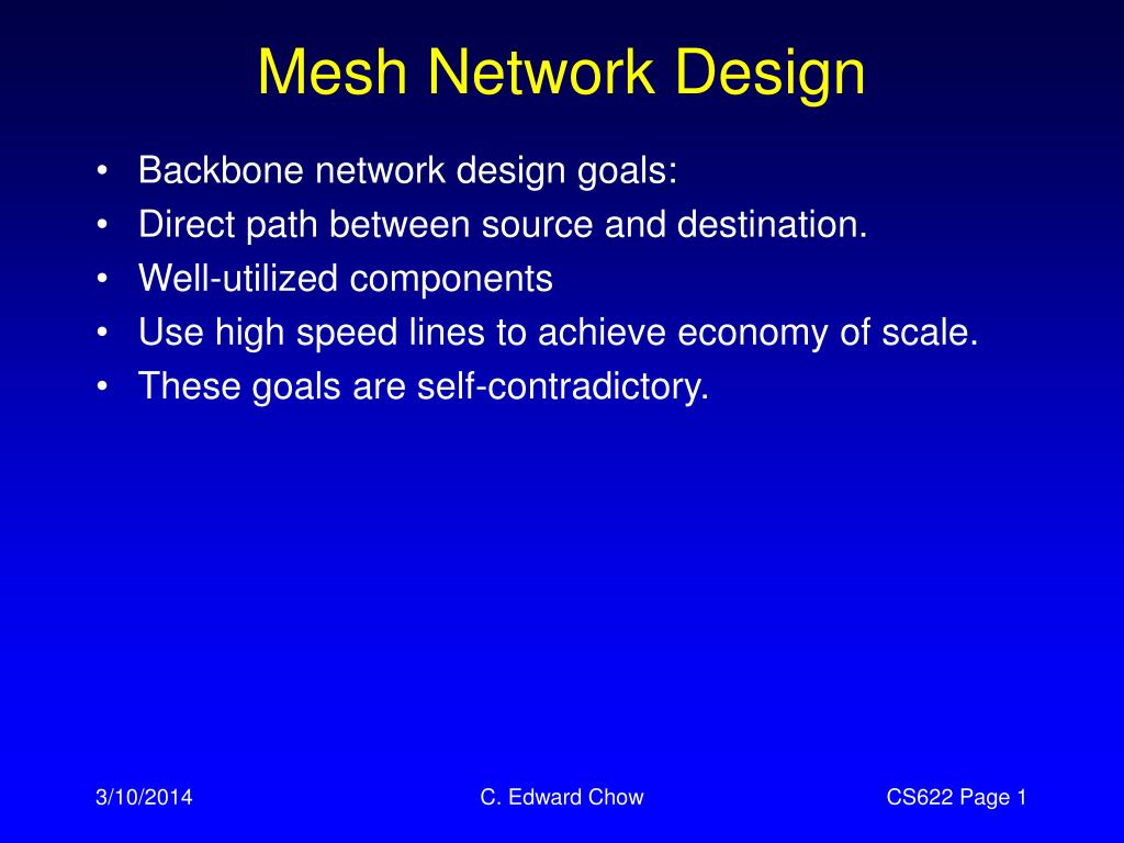 PPT - Mesh Network Design PowerPoint Presentation, free download - ID ...