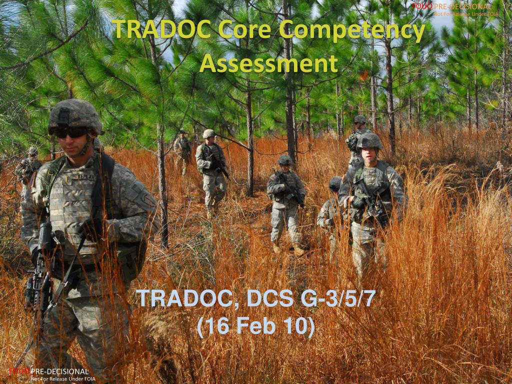 PPT - TRADOC Core Competency Assessment PowerPoint Presentation, free ...