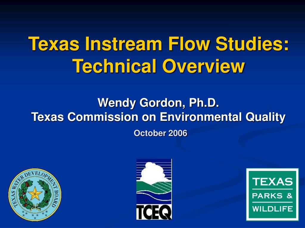 PPT - Texas Instream Flow Studies: Technical Overview PowerPoint ...
