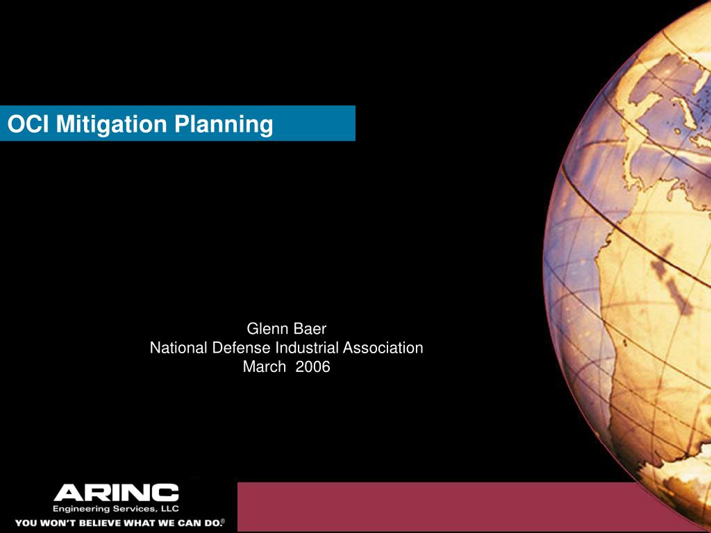 PPT - OCI Mitigation Planning PowerPoint Presentation, free download ...