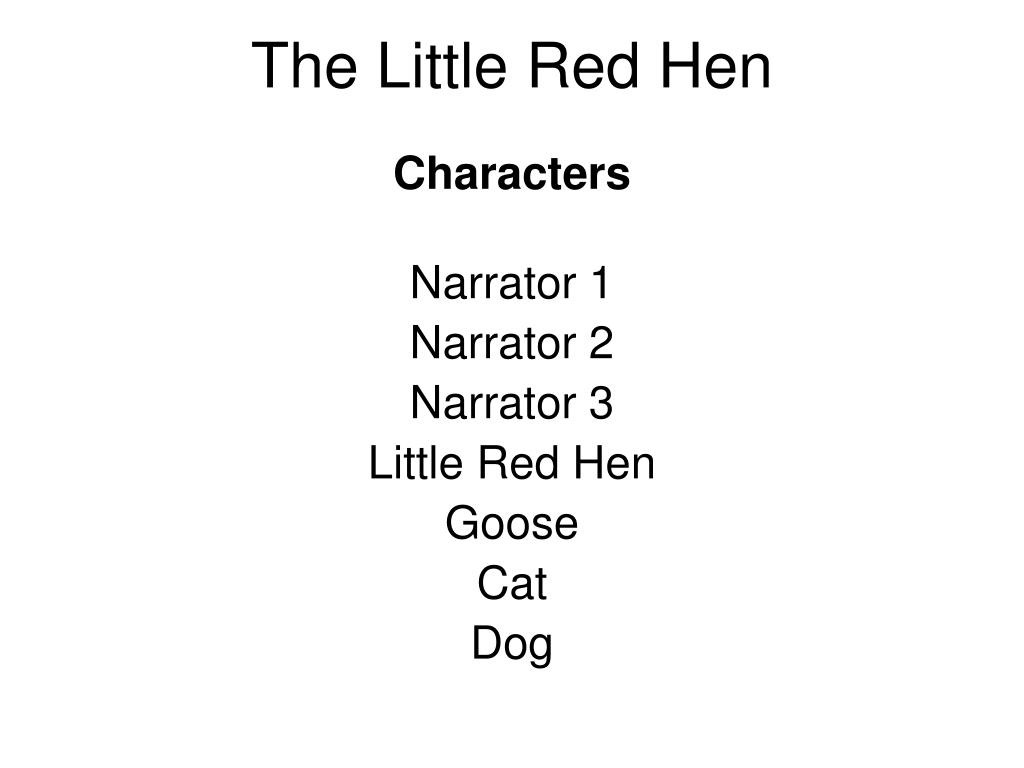 PPT - The Little Red Hen PowerPoint Presentation, free download - ID:203044