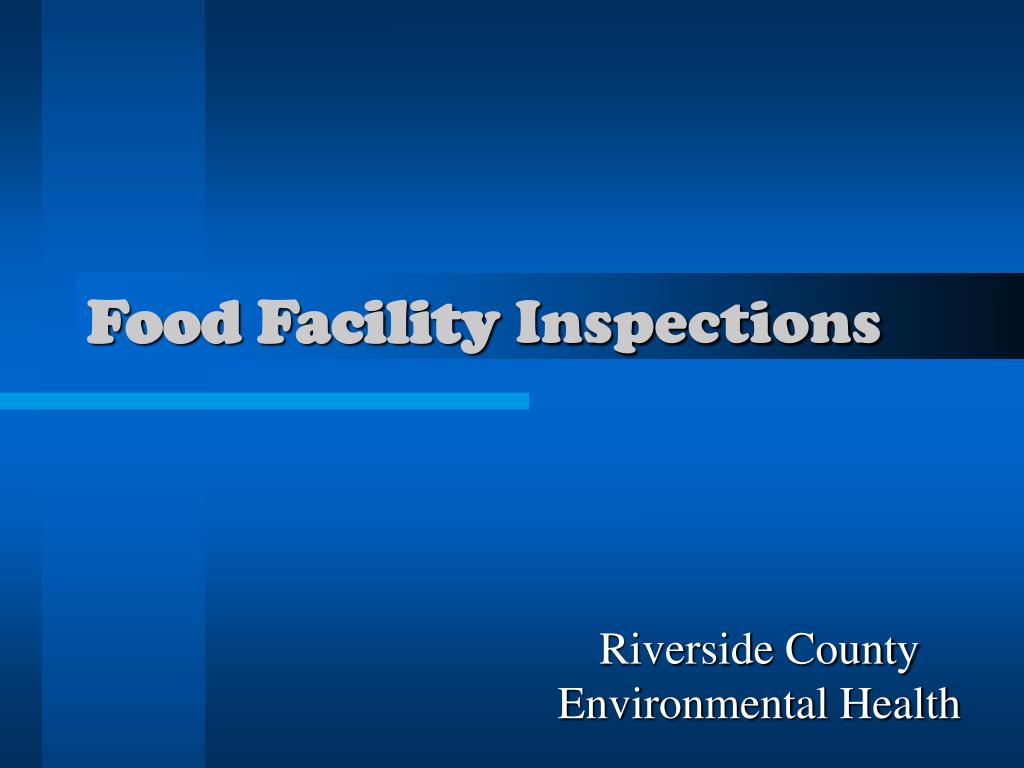 PPT - Food Facility Inspections PowerPoint Presentation, free download ...
