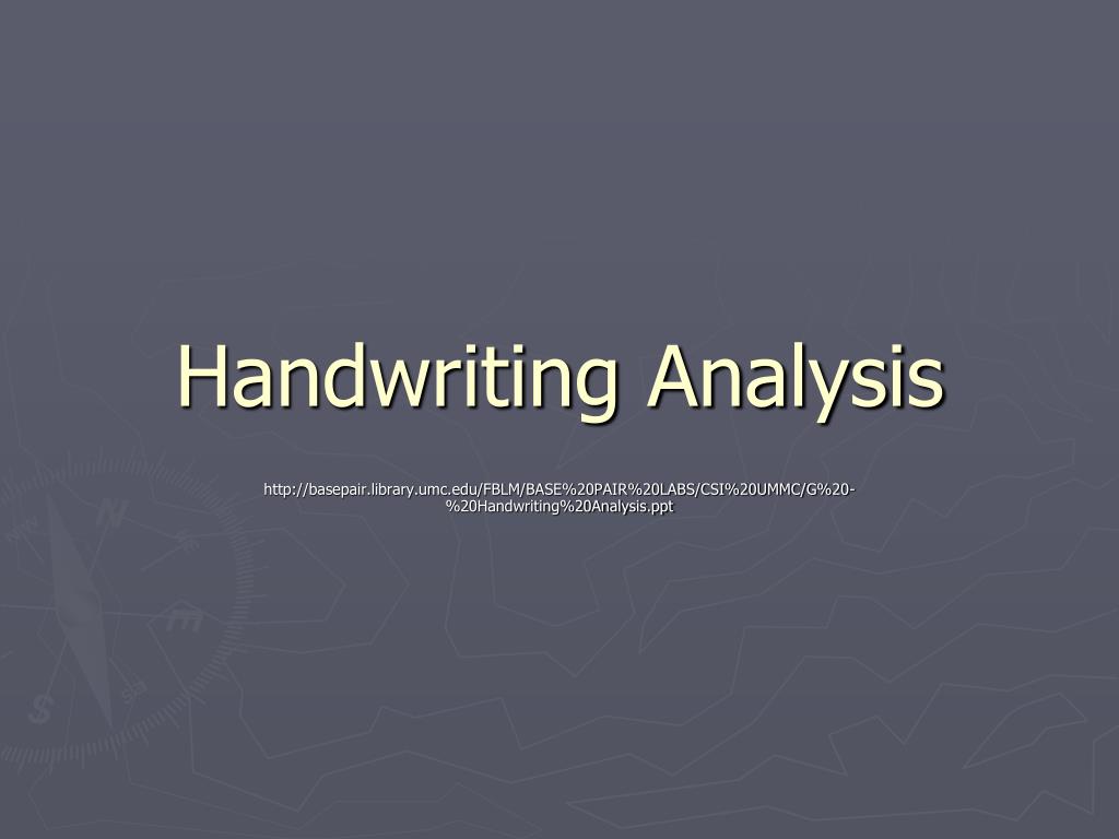 PPT - Handwriting Analysis PowerPoint Presentation, free download - ID ...