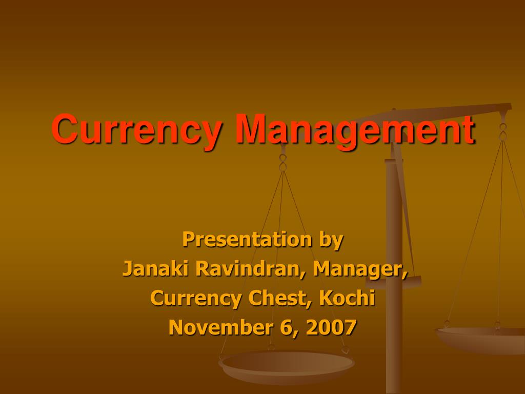 PPT - Currency Management PowerPoint Presentation, free download - ID ...