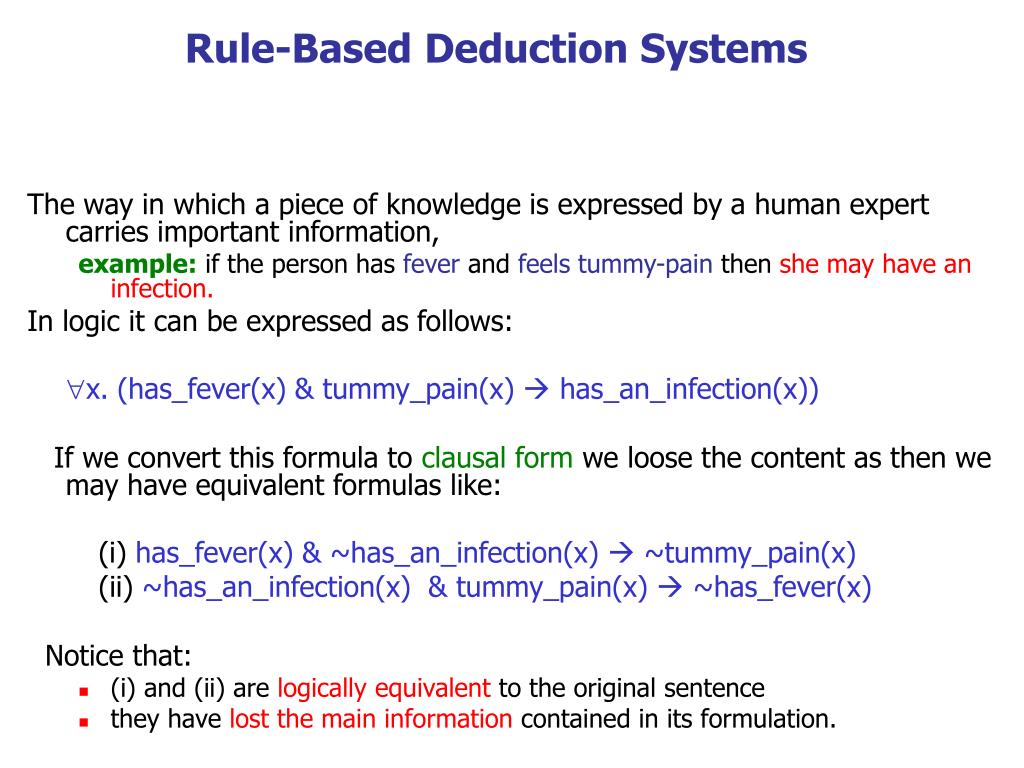 PPT - Rule-Based Deduction Systems PowerPoint Presentation, free ...