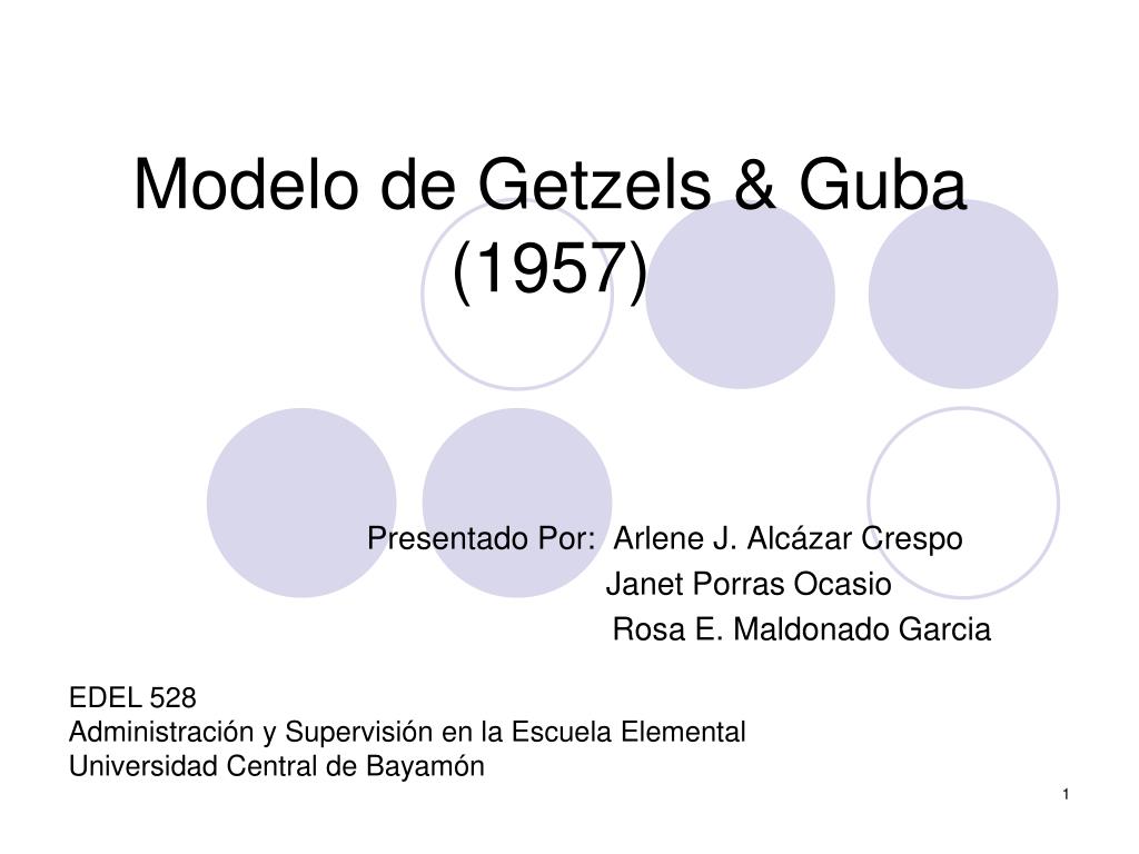 PPT - Modelo de Getzels & Guba (1957) PowerPoint Presentation, free ...