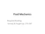 PPT - FLUID MECHANICS PowerPoint Presentation, free download - ID:9381888