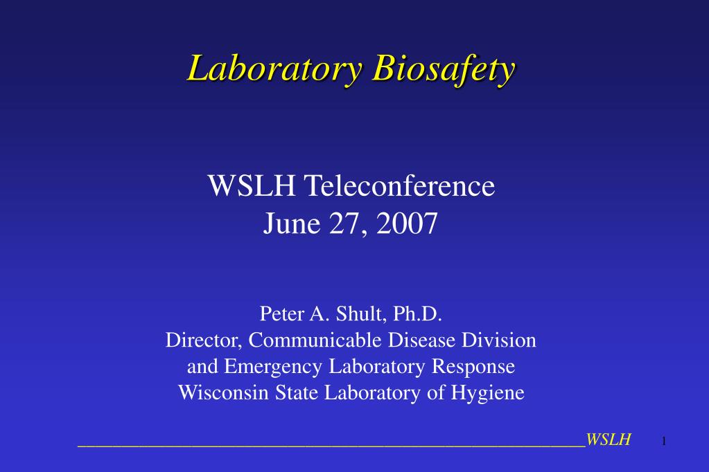 PPT - Laboratory Biosafety PowerPoint Presentation, free download - ID ...
