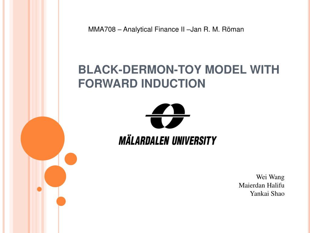 PPT - BLACK-DERMON-TOY MODEL WITH FORWARD INDUCTION PowerPoint ...