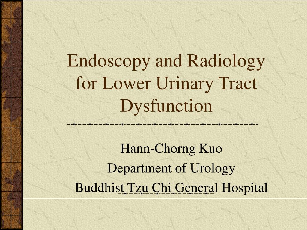 PPT - Endoscopy and Radiology for Lower Urinary Tract Dysfunction PowerPoint Presentation - ID ...