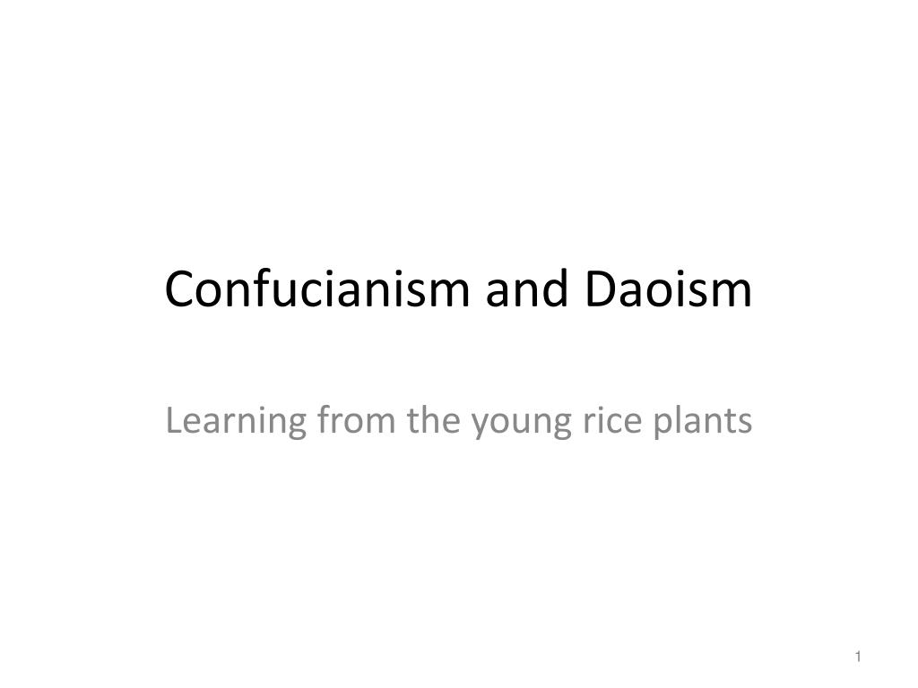 PPT - Confucianism and Daoism PowerPoint Presentation, free download ...