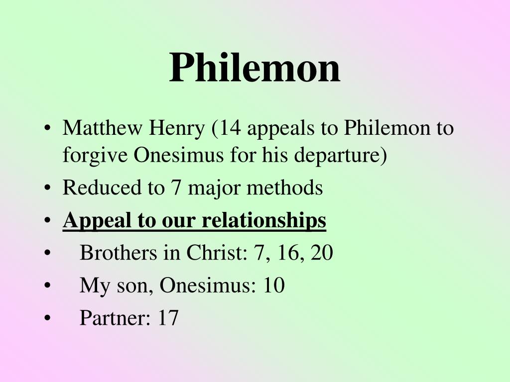 PPT - Philemon PowerPoint Presentation, free download - ID:212673