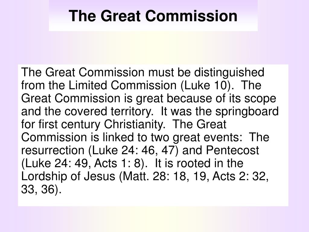 PPT - The Great Commission PowerPoint Presentation, free download - ID ...