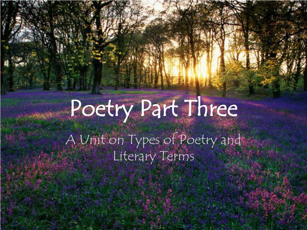 PPT - Poetry Part Three PowerPoint Presentation, free download - ID:213397