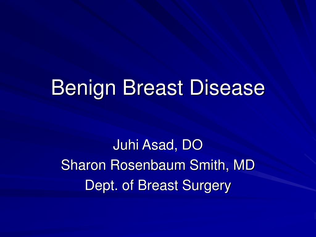 PPT - Benign Breast Disease PowerPoint Presentation, free download - ID:214863