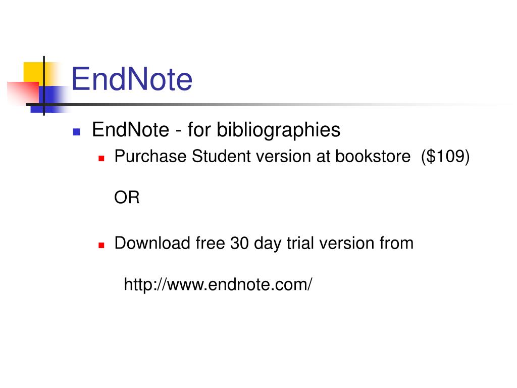 PPT - EndNote PowerPoint Presentation, free download - ID:215916