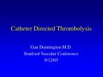 PPT - Anticoagulation therapy OR catheter directed thrombolysis ...