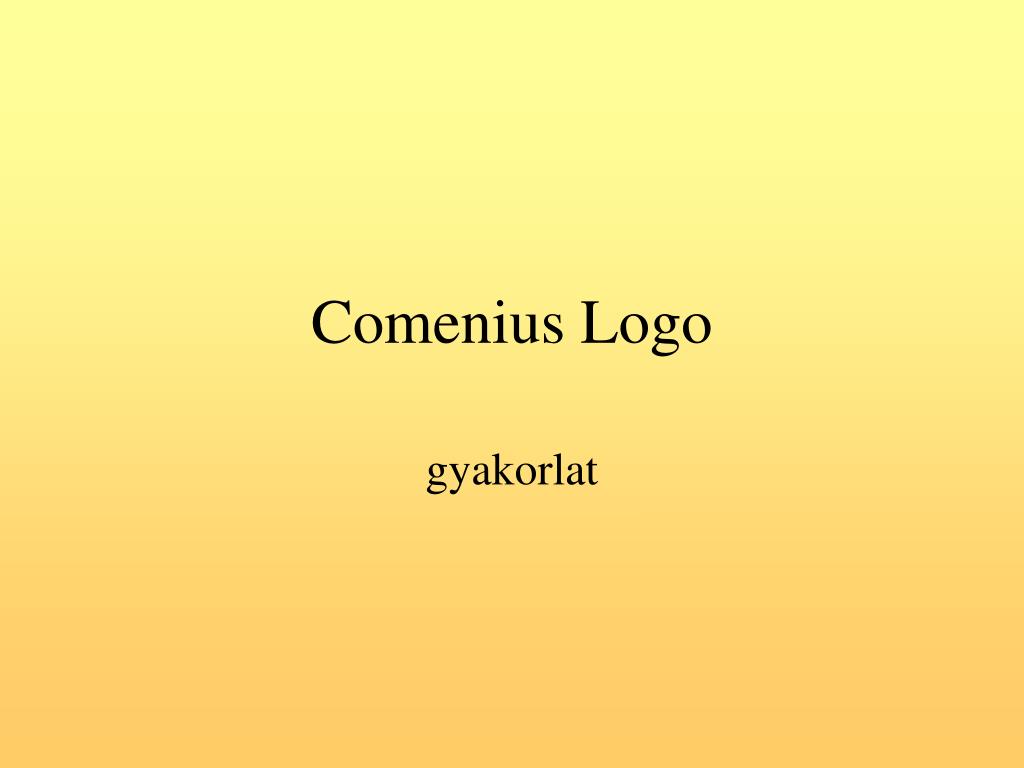 PPT - Comenius Logo PowerPoint Presentation, free download - ID:218602