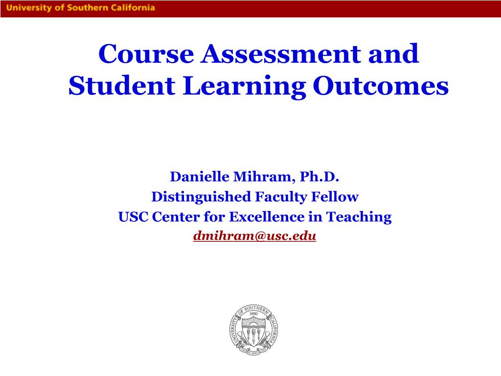 PPT - Course Assessment and Student Learning Outcomes PowerPoint ...