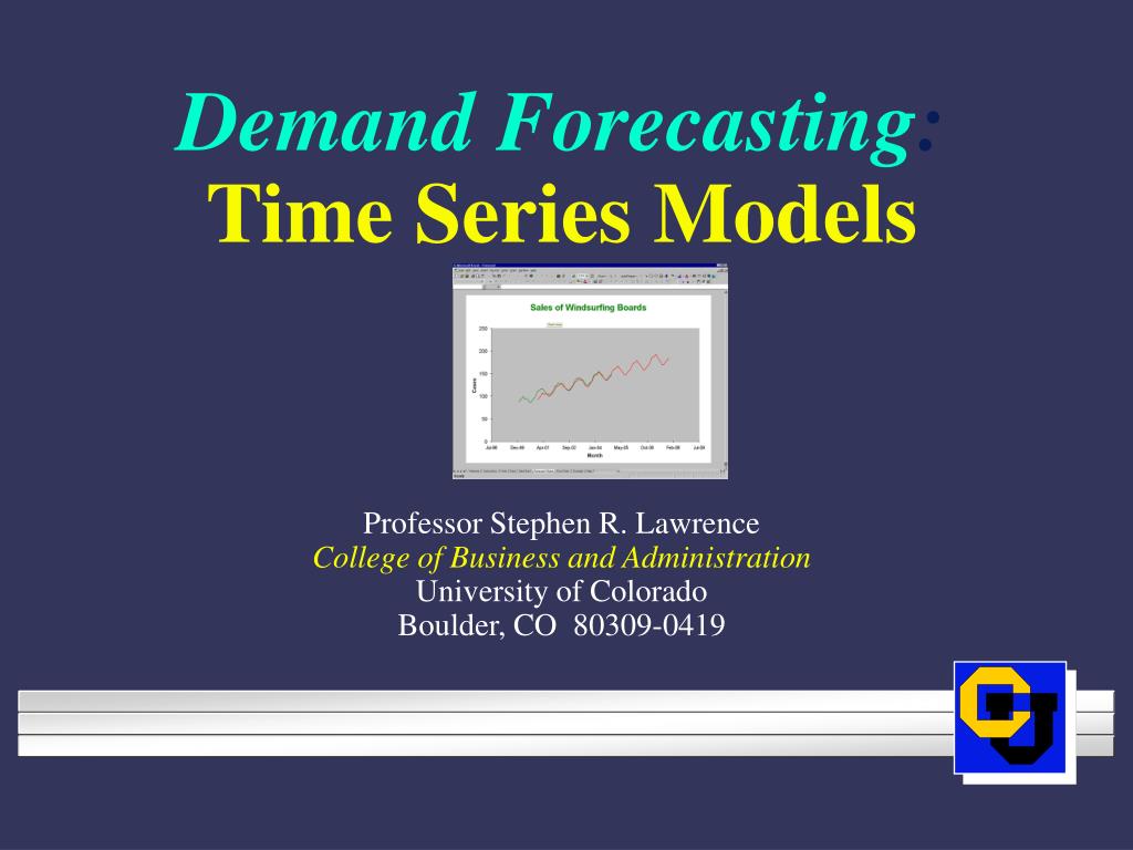 PPT - Demand Forecasting : Time Series Models Professor Stephen R ...