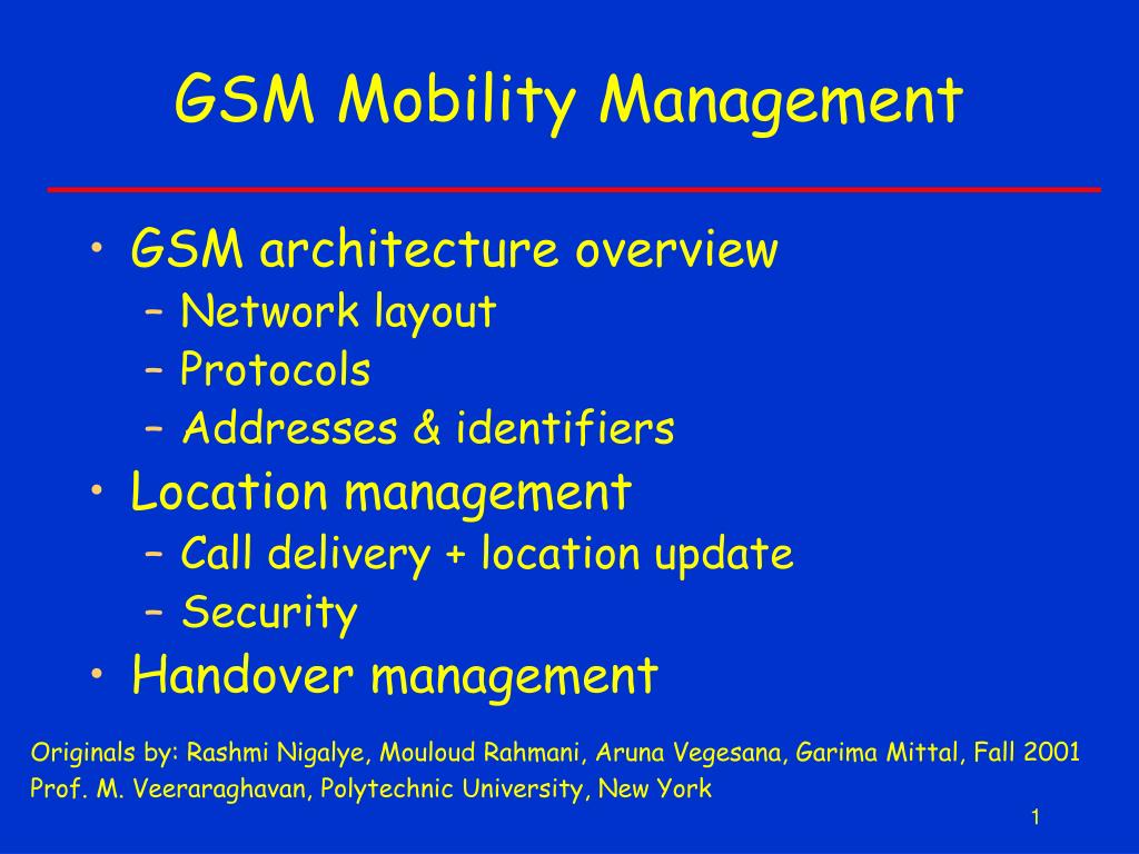PPT - GSM Mobility Management PowerPoint Presentation, free download ...