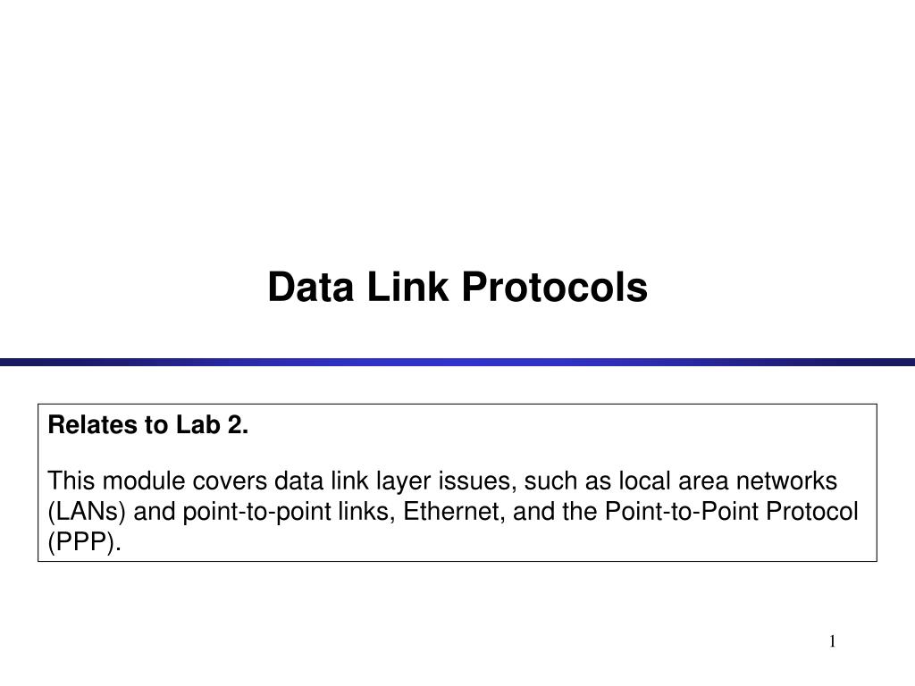 PPT - Data Link Protocols PowerPoint Presentation, free download - ID ...