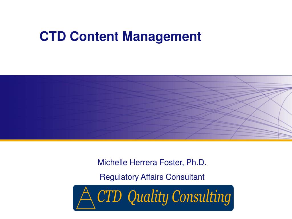 PPT - CTD Content Management PowerPoint Presentation, free download ...