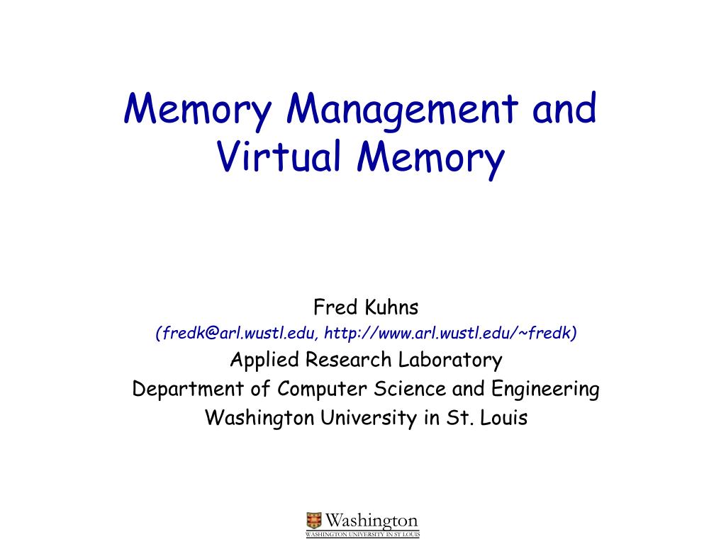 PPT - Memory Management and Virtual Memory PowerPoint Presentation, free download - ID:224616