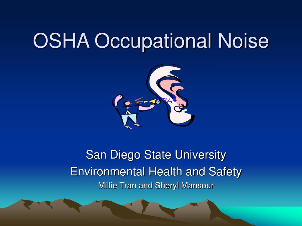 PPT - OSHA Occupational Noise PowerPoint Presentation, free download ...