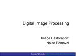 PPT - Digital Image Processing Lecture : Image Restoration PowerPoint ...