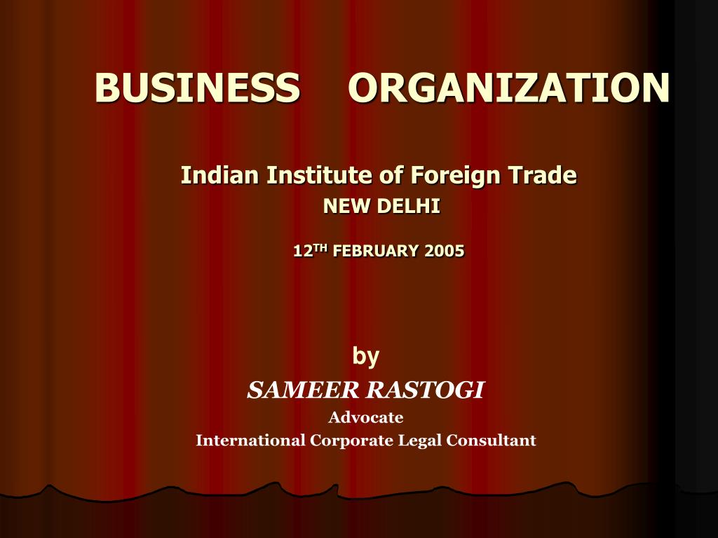 PPT - BUSINESS ORGANIZATION PowerPoint Presentation, free download - ID ...