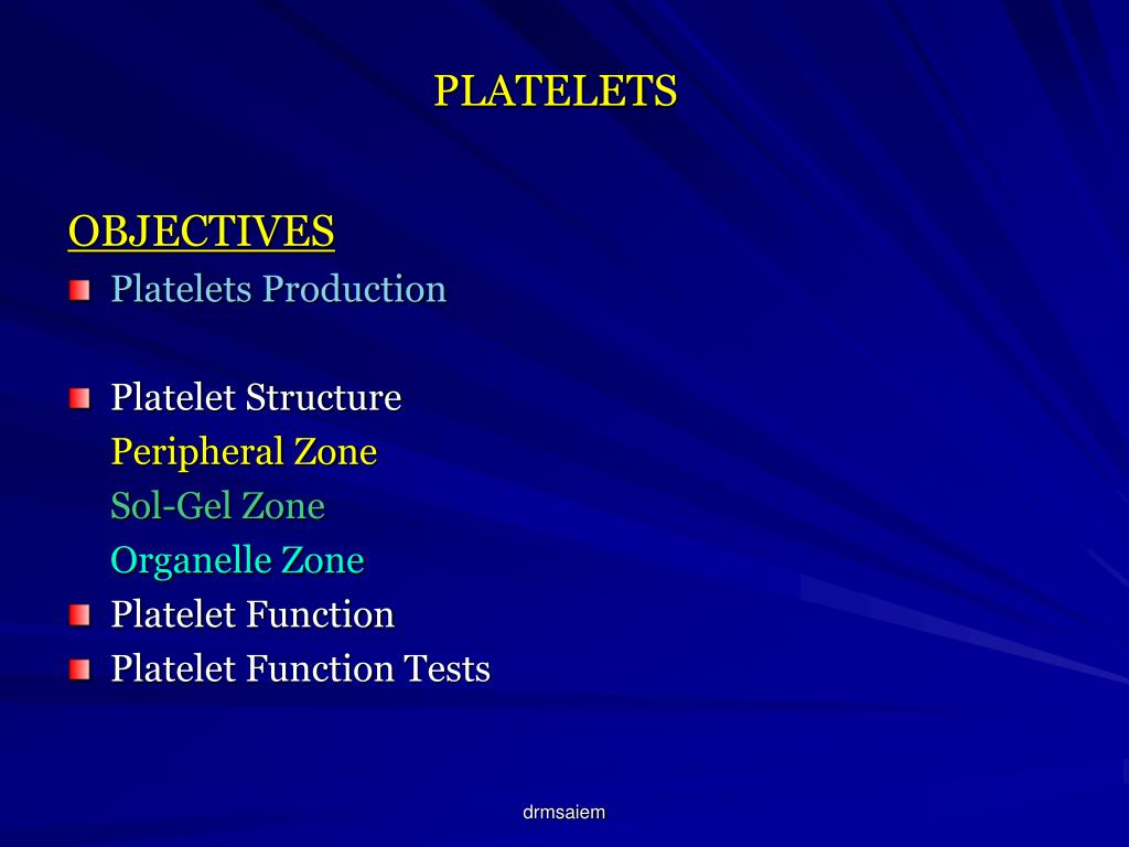 PPT - PLATELETS PowerPoint Presentation, free download - ID:229822