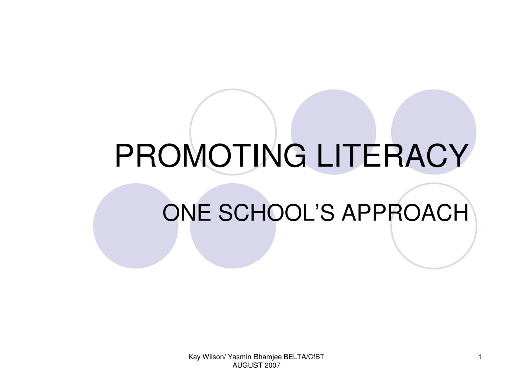 PPT - PROMOTING LITERACY PowerPoint Presentation, free download - ID:231784