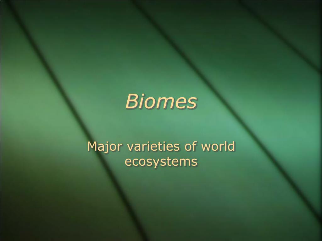 PPT - Biomes PowerPoint Presentation, free download - ID:232800