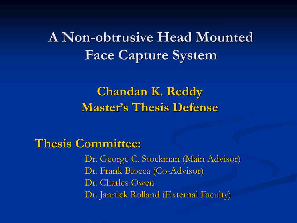PPT - A Non-obtrusive Head Mounted Face Capture System PowerPoint ...