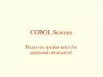 PPT - COBOL PowerPoint Presentation, free download - ID:6030518