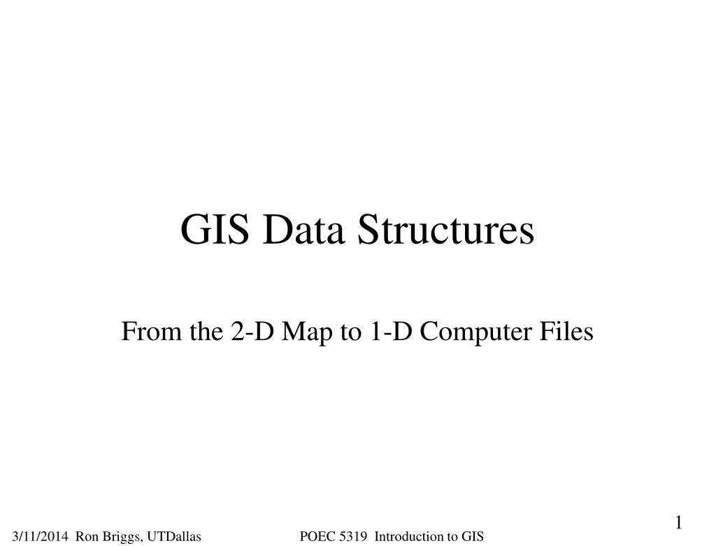 PPT - GIS Data Structures PowerPoint Presentation, free download - ID:237130