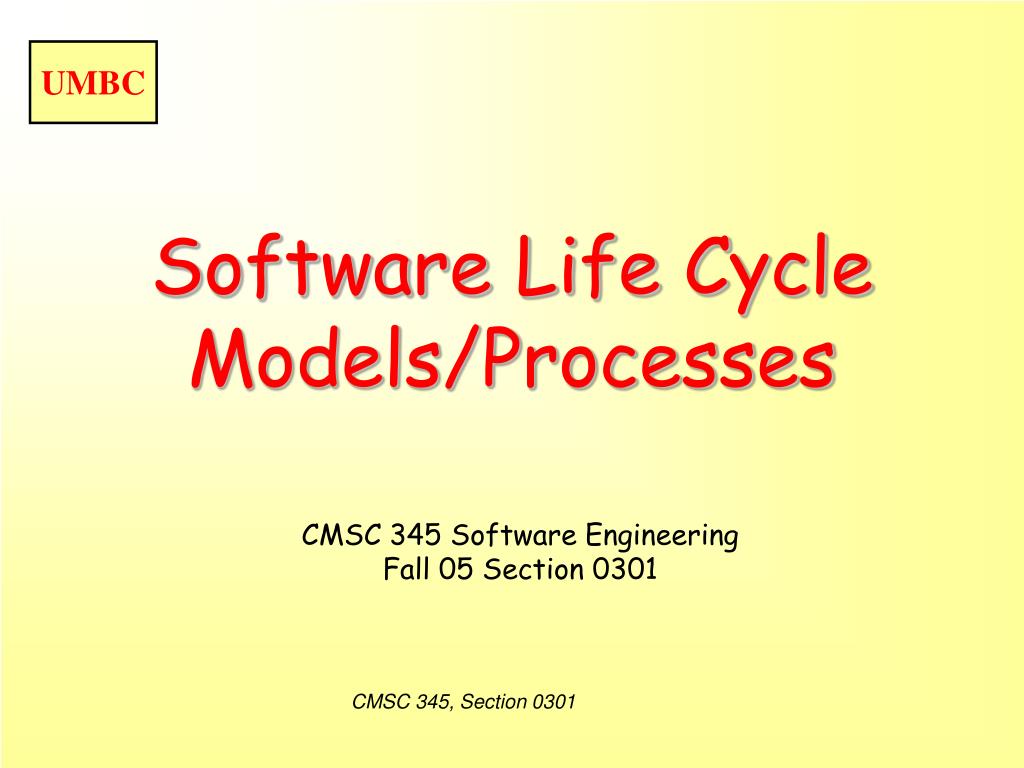 PPT - Software Life Cycle Models/Processes PowerPoint Presentation ...