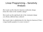 PPT - Linear Programming – Sensitivity Analysis PowerPoint Presentation - ID:9506480