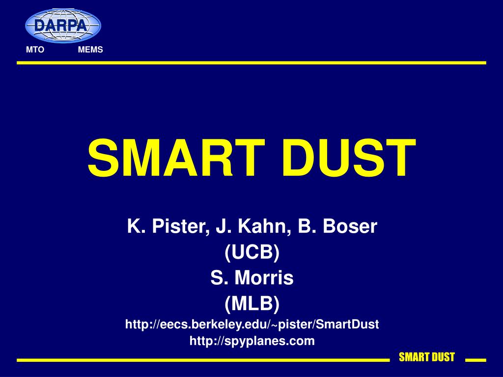PPT - SMART DUST PowerPoint Presentation, free download - ID:237654