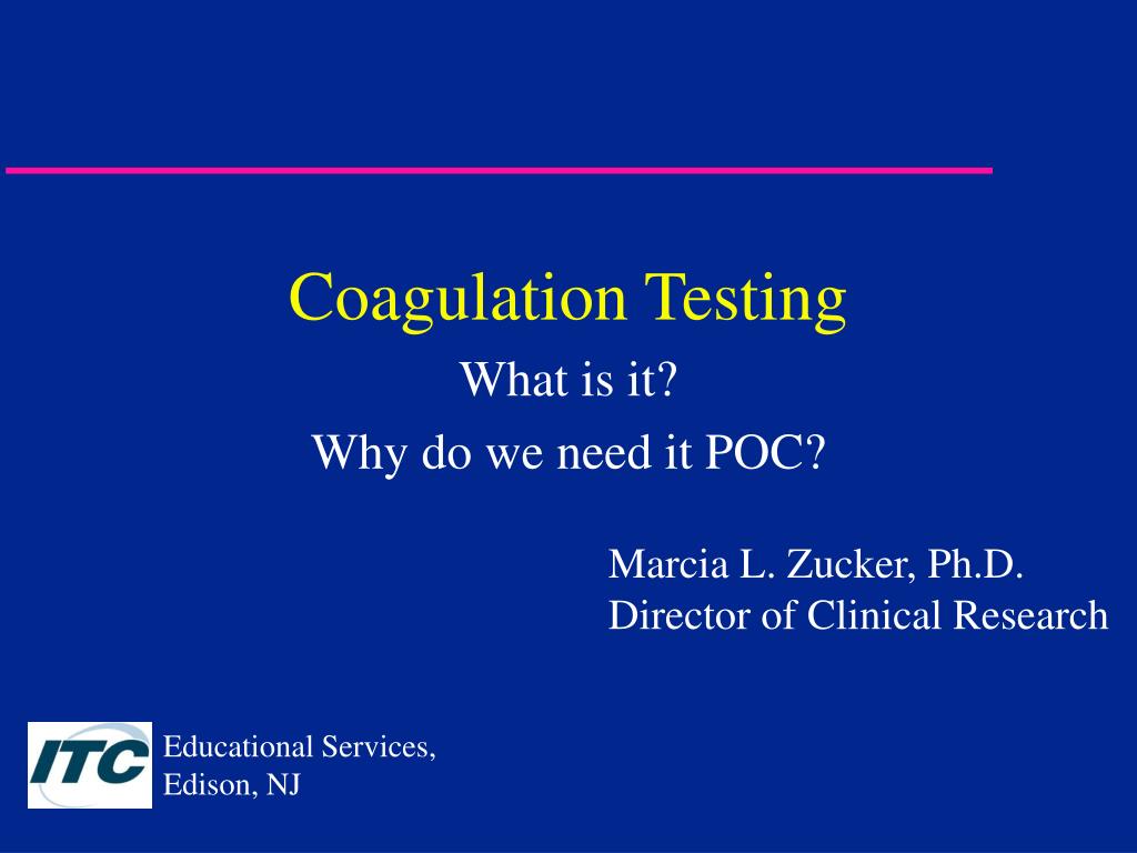 PPT - Coagulation Testing PowerPoint Presentation, free download - ID ...