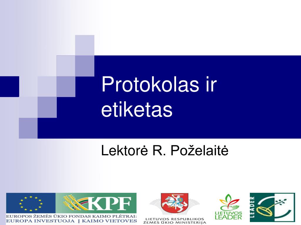 PPT - Protokolas ir etiketas PowerPoint Presentation, free download ...